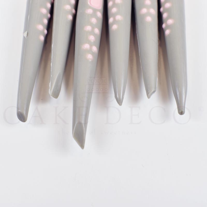 Set of 6 Silicone Modeling Sugarcrafting Tools