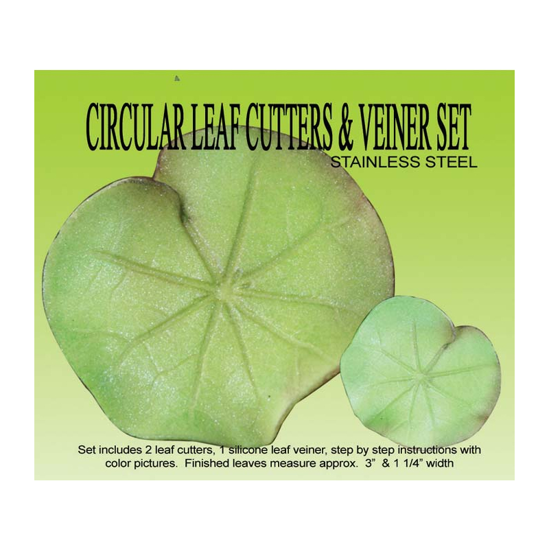Water Lily Pad Cutter & Veiner Set