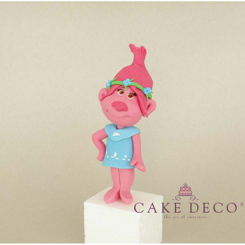 Cake Deco Troll Woman (inspired by the cartoon Trolls)